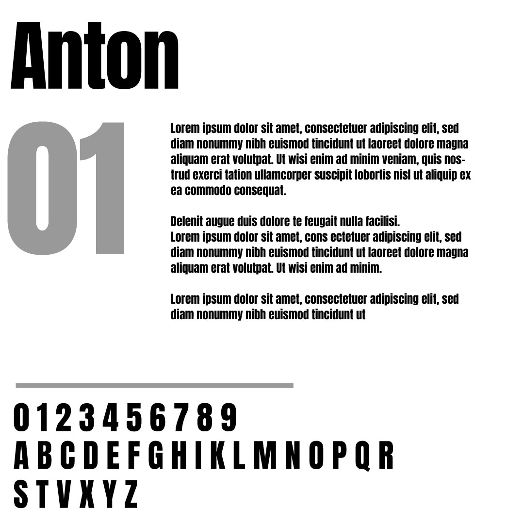 Anton Regular Font Download for Free
