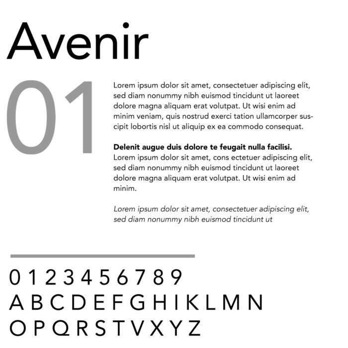Avenir Font Family — Pixelbag Free Design Resources