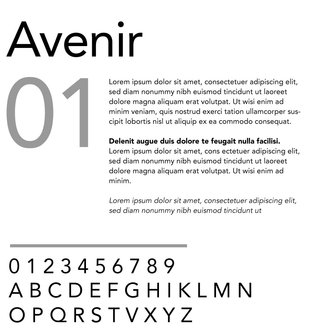 Avenir Font Family — Pixelbag Free Design Resources