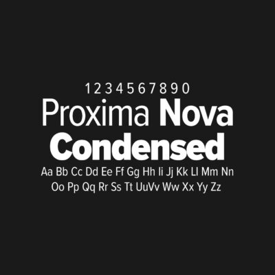 Proxima Nova Condensed Font Family Free Download