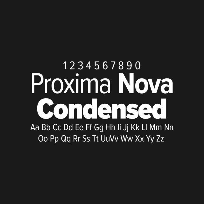 Proxima Nova Condensed Font Family Free Download